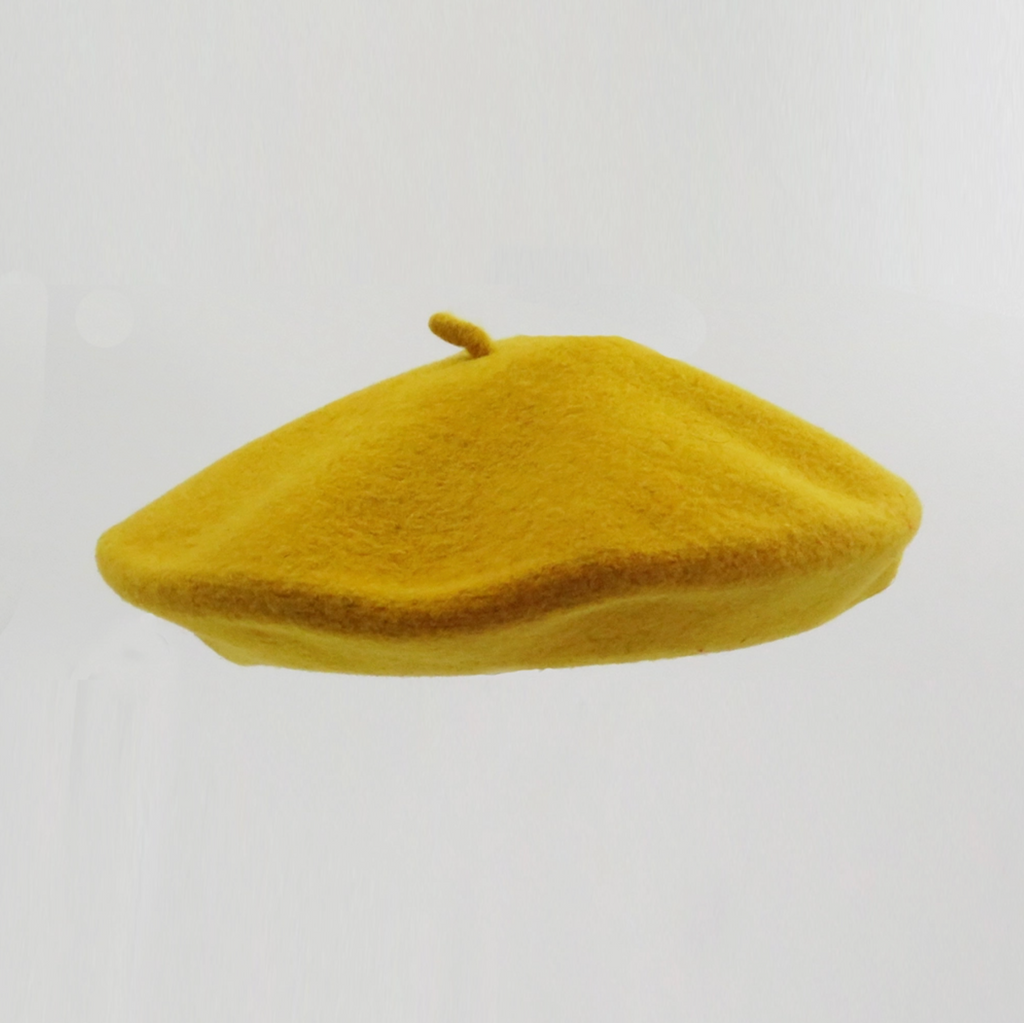Wool Beret (Mustard) – I Am Kréyol